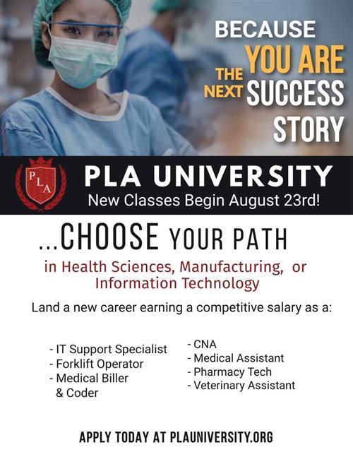 PLA University Announces Its 2021 Training Start Dates, Expanding Free ...